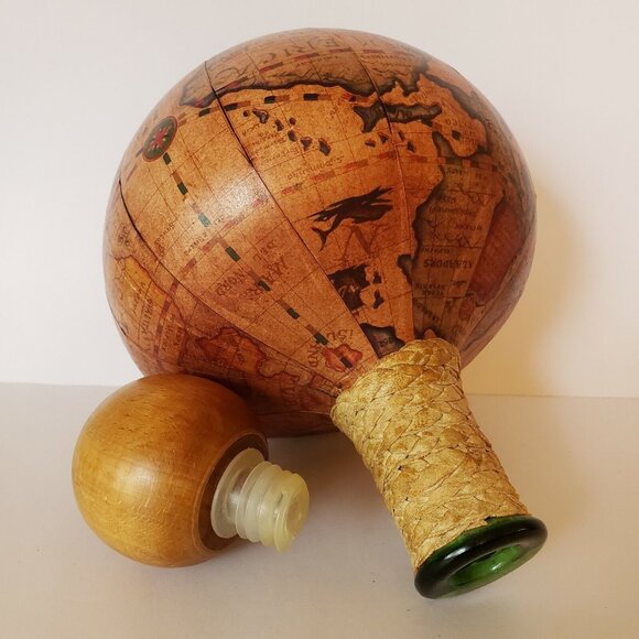 Ethan Allen | Accents | Ethan Allen Leather Wrap Decanter Liquor Bottle ...